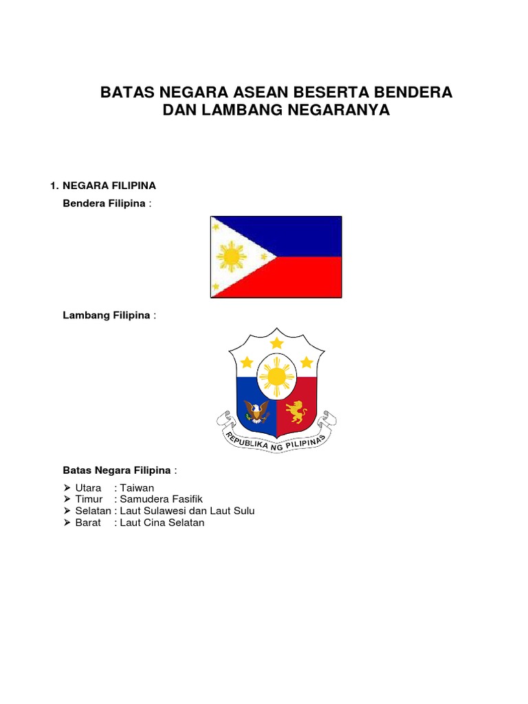 Bendera dan Batas Negara ASEAN | PDF | Perjalanan