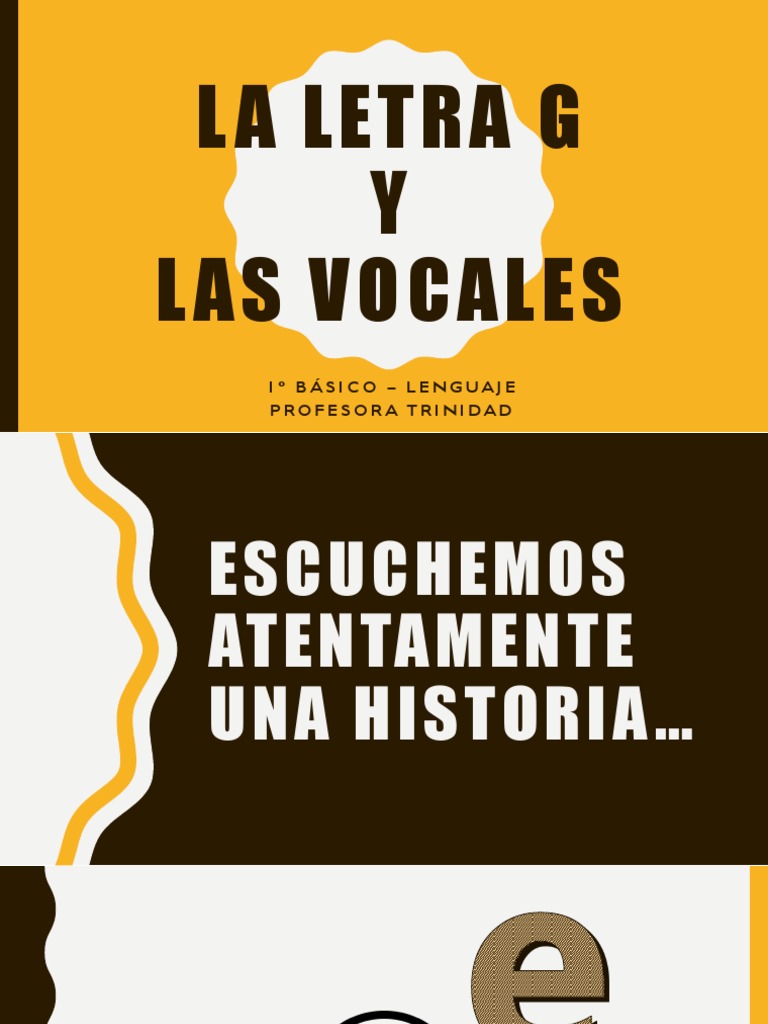 La G y Vocales | PDF