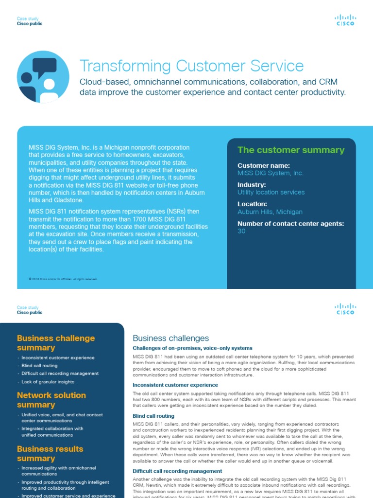 Transforming Customer Service | PDF | Interactive Voice Response | Call ...