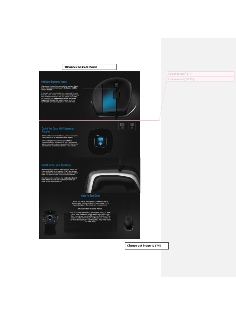 3dconnexion CAD Mouse: Commented (TL1) : Commented (TL2R1) | PDF ...
