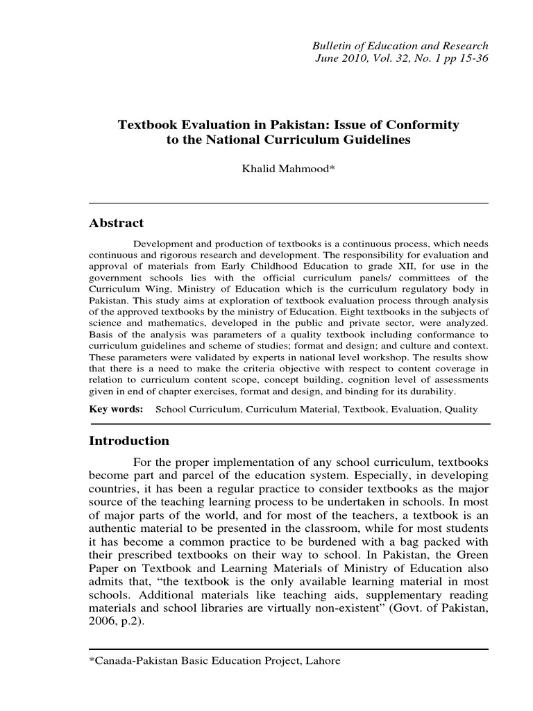 2 Textbook - Evaluation Amended - 14 7 2010 PDF | PDF | Textbook ...