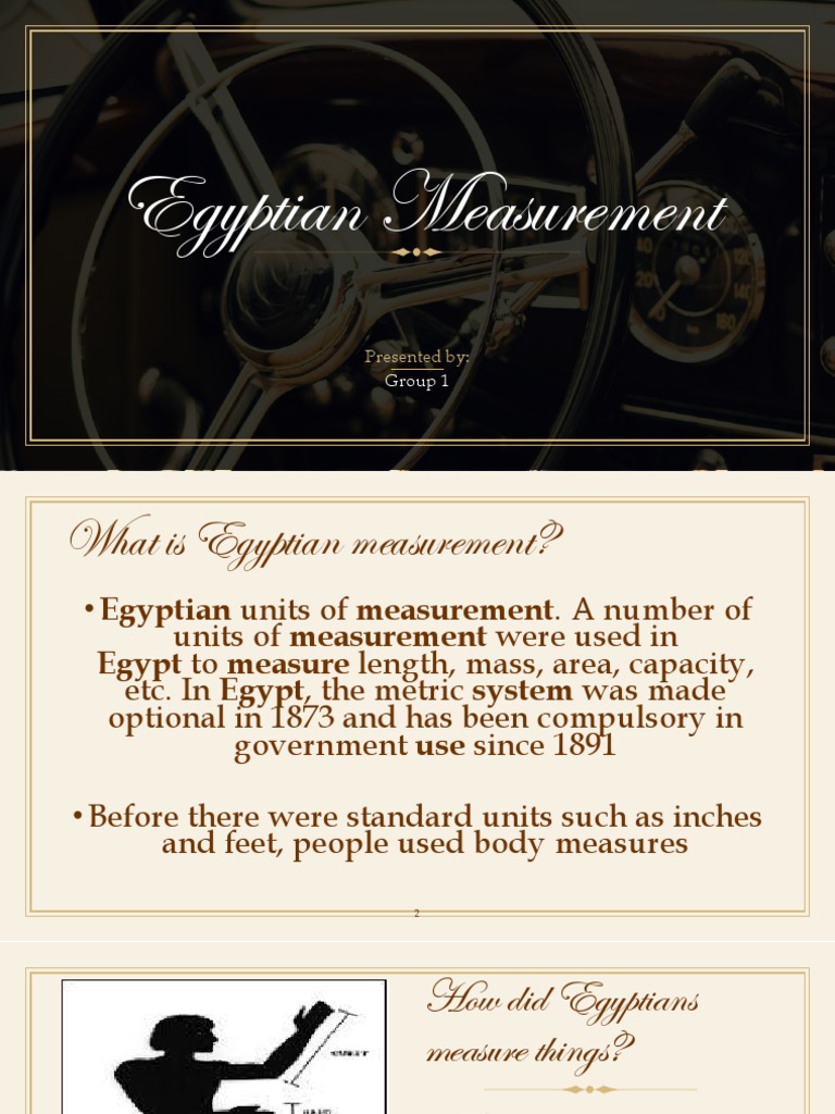 Egyptian Measurements | PDF