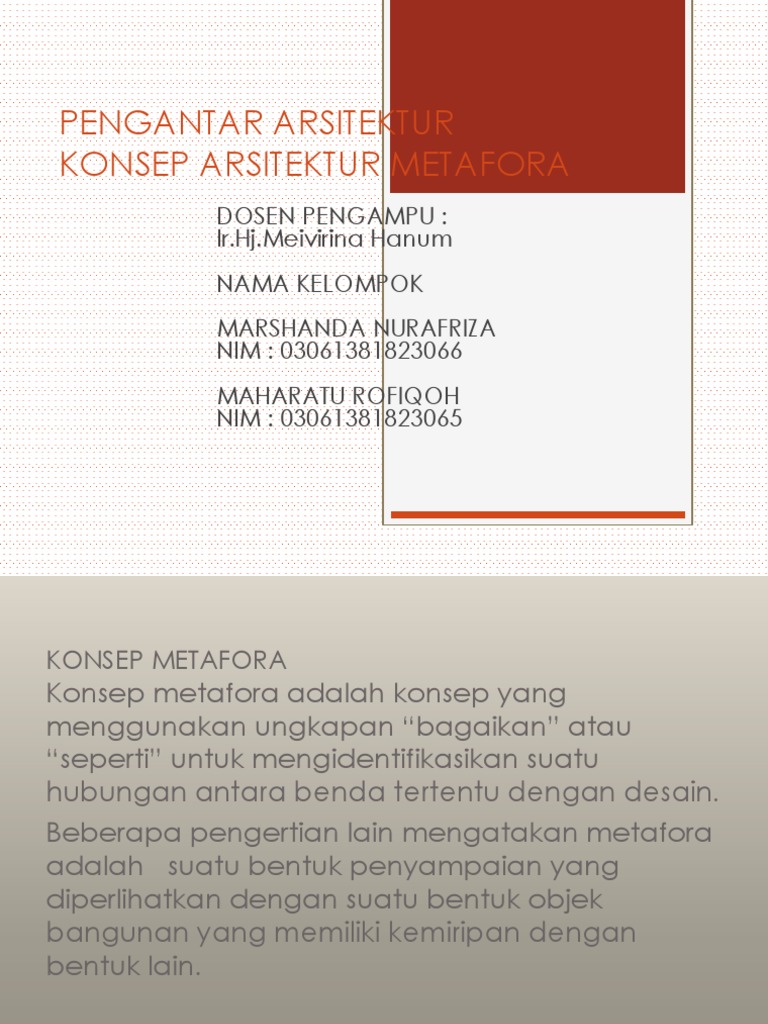 Konsep Arsitektur Metafora | PDF