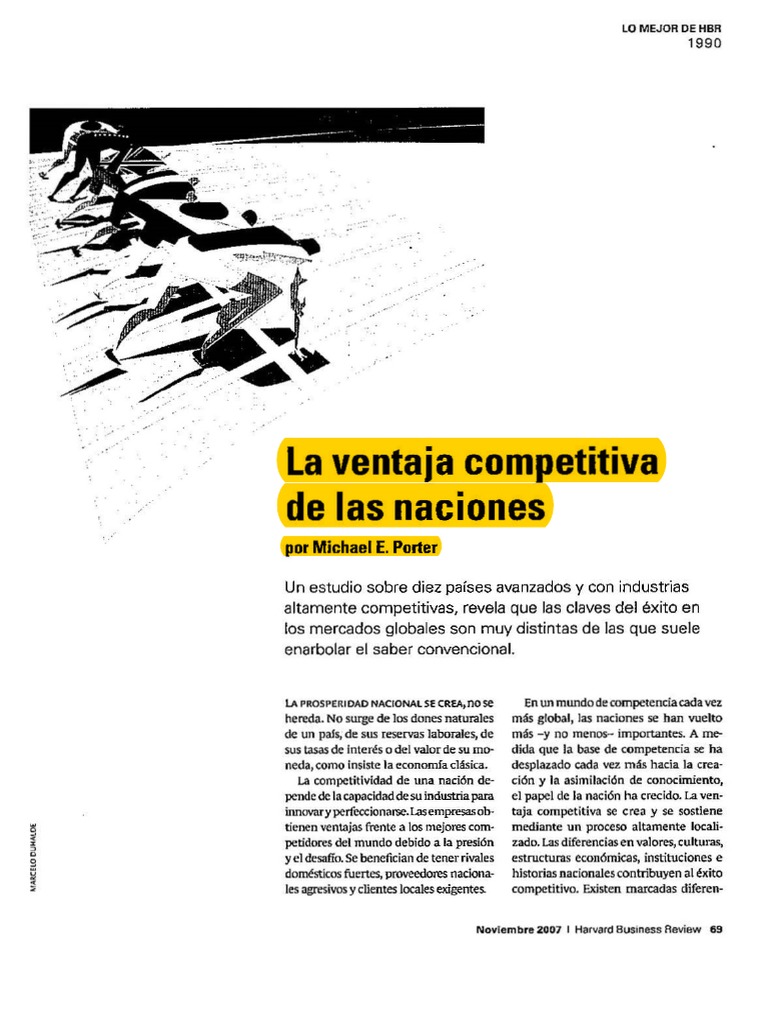 Ventaja Competitiva de Las Naciones PDF | PDF | Innovación | Ventaja competitiva