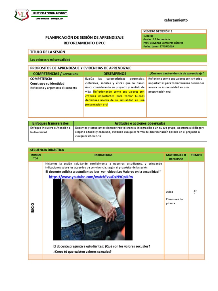 Sesion de DPCC 5º Nº 1 Refuerzo | PDF | Tolerancia | Prejuicios