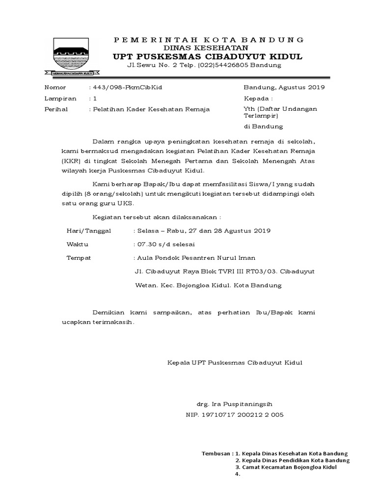 Surat Undangan KKR | PDF