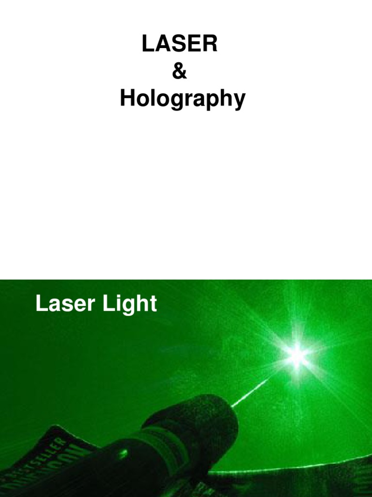 Lasers | PDF | Holography | Laser