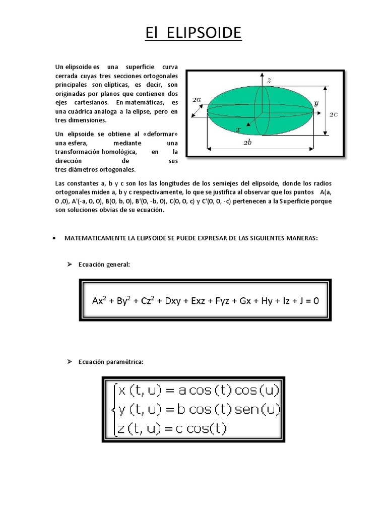 Elipsoide | PDF