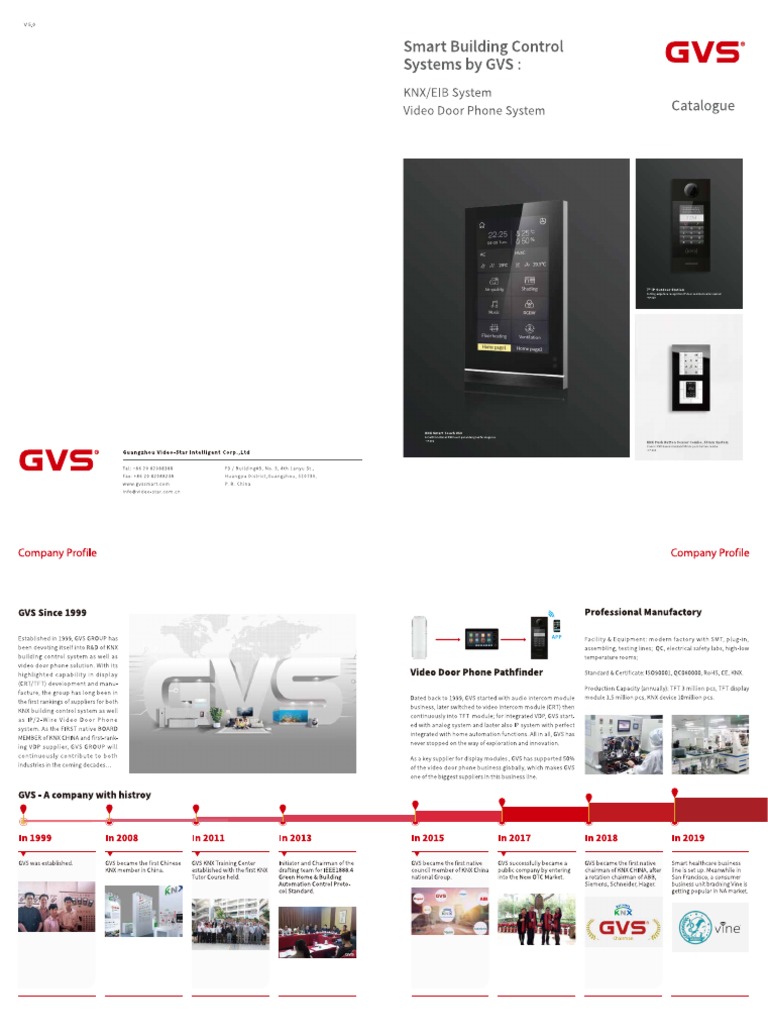 GVS NEW CATALOG Smart Builiding Control Systems v5.0 | PDF | Computer ...