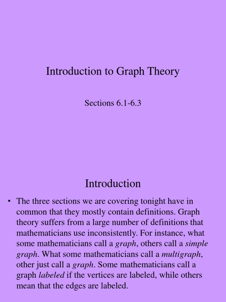 Introduction To Graph Theory | PDF | Vertex (Graph Theory) | Graph Theory Introduction To Graph Theory | PDF | Vertex (Graph Theory) | Graph Theory