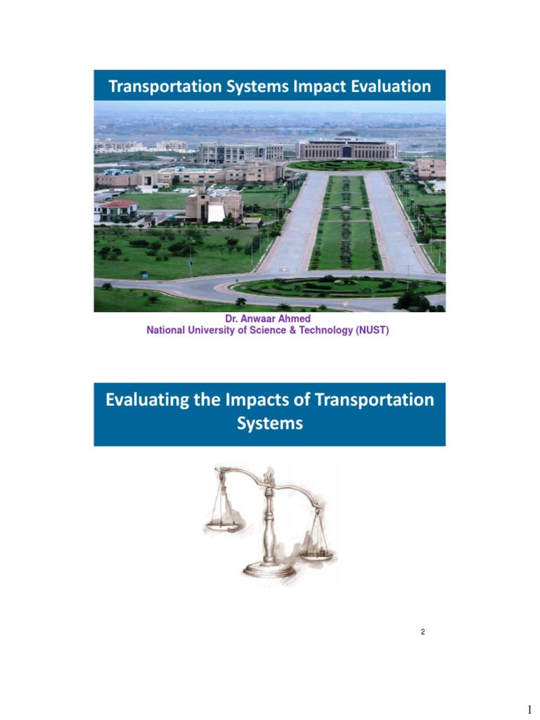 1 - Lecture Introduction To TSE | PDF | Transport | Evaluation