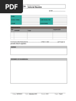 Formato Acta Comite | PDF