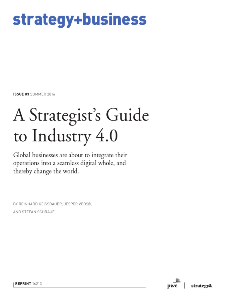 Industry 4.0 | PDF | Analytics | Pricewaterhouse Coopers