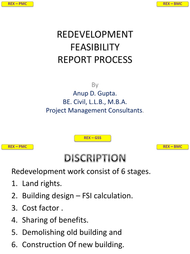 Redevelopment Feasibility Report Process: A Guide to the Six Stages of ...