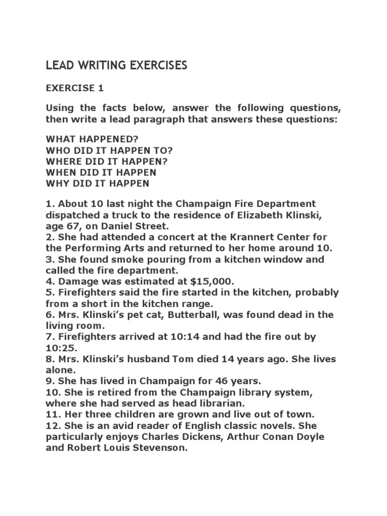 News Writing Exercises | PDF | Marriage | Divorce