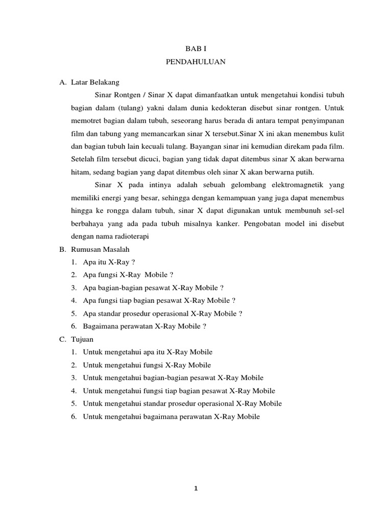X-Ray Mobile Anatomy and Functions | PDF