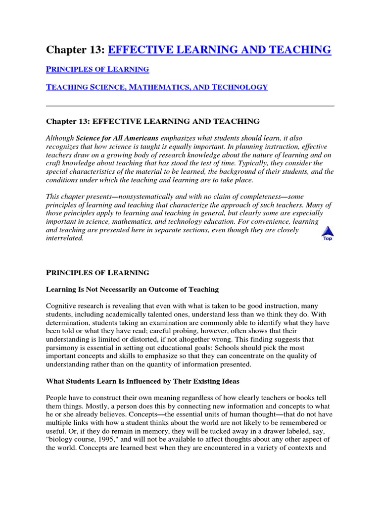 Effective Learning and Teaching: P L T S M T | PDF | Learning | Behaviorism