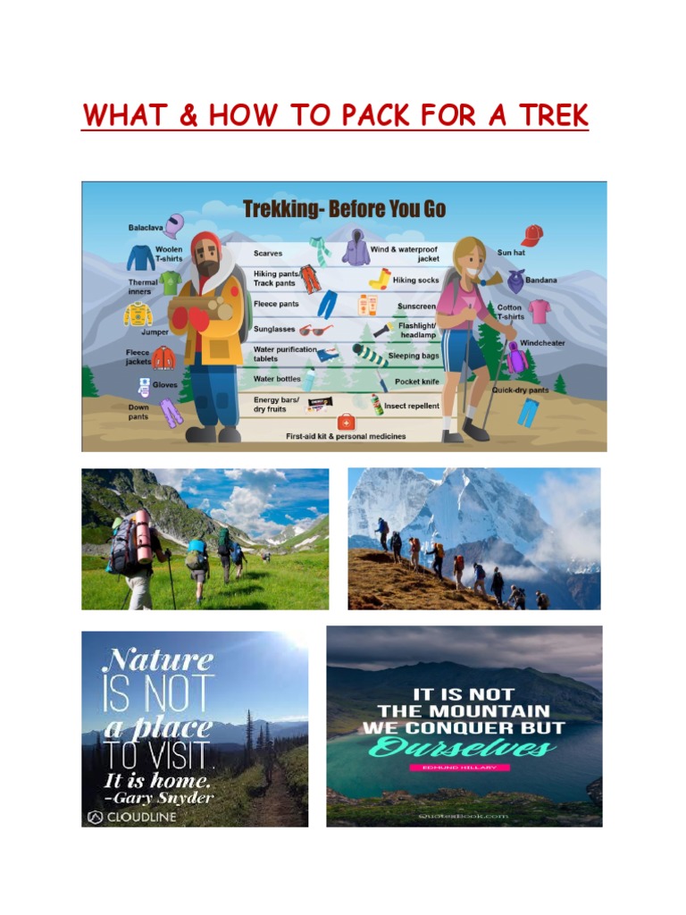 Trek Packing Essentials Guide | PDF