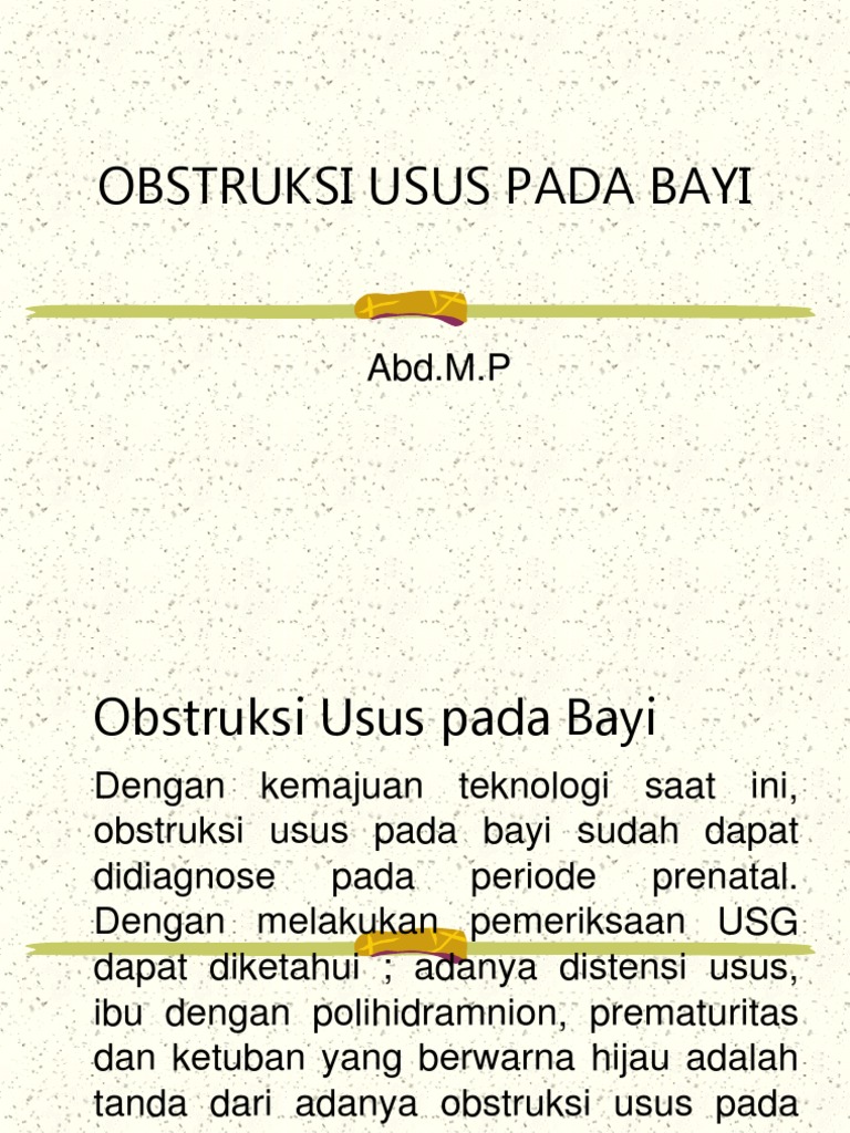 Obstruksi Usus Pada Bayi | PDF