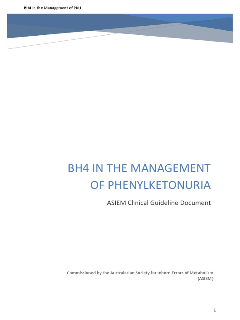 BH4 in Management in PKU | PDF | Health Care