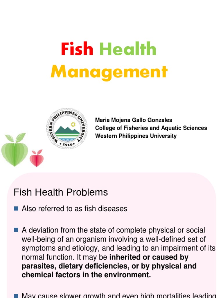 5 - Fish Health Management | PDF | Parasitism | Virus Diseases