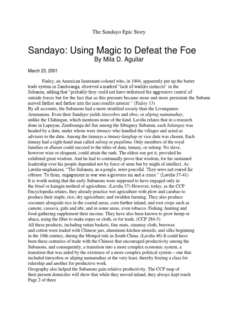 The Sandayo Epic Story | Agriculture | Agriculture