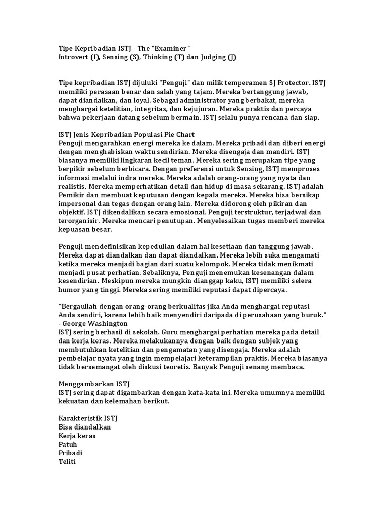 ISTJ | PDF