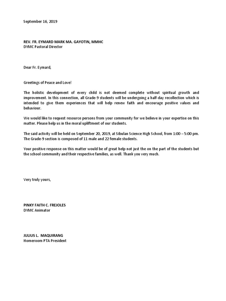 Letter For Recollection