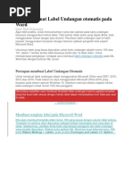 Cara Print Label Undangan 103 Paling Mudah | PDF