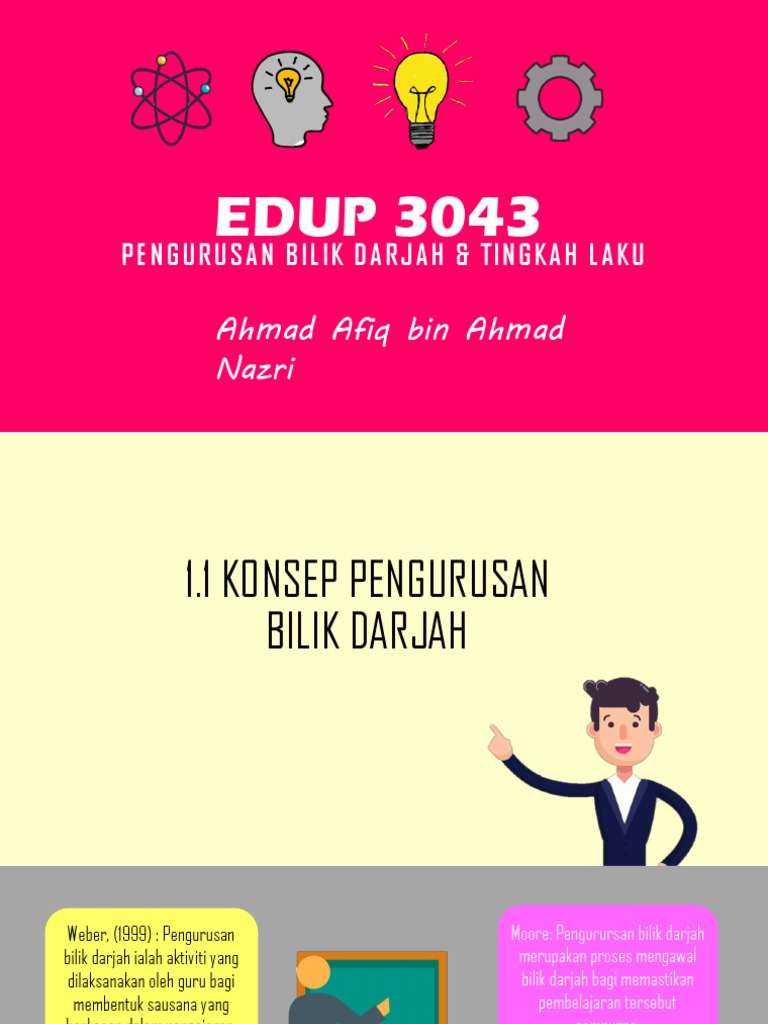 EDUP 3043: Pengurusan Bilik Darjah & Tingkah Laku | PDF