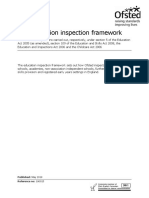 Isi Inspection Framework | PDF | Leadership | Special Education