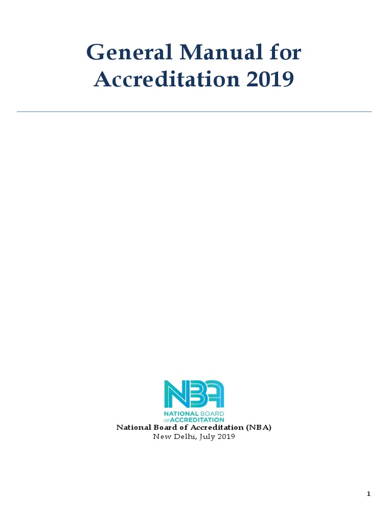 General Manual of Accreditation | PDF | Educational Assessment ...