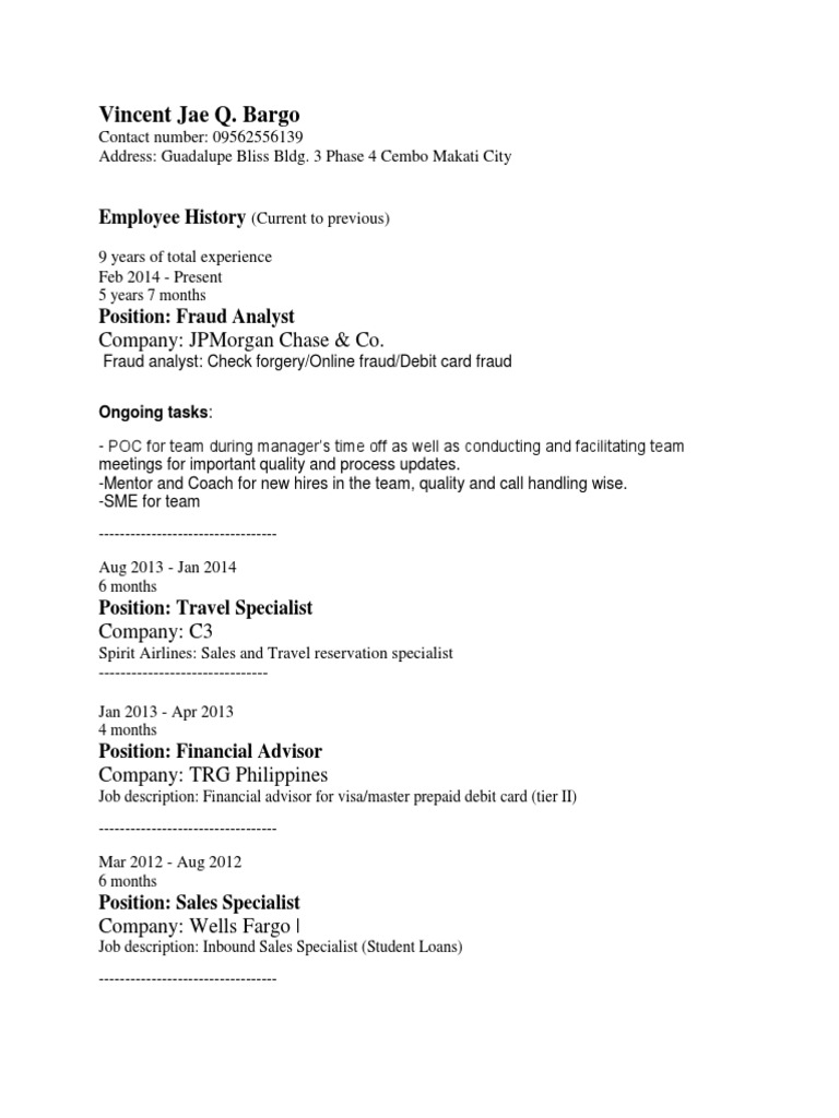 9 Years of Total Experience | PDF