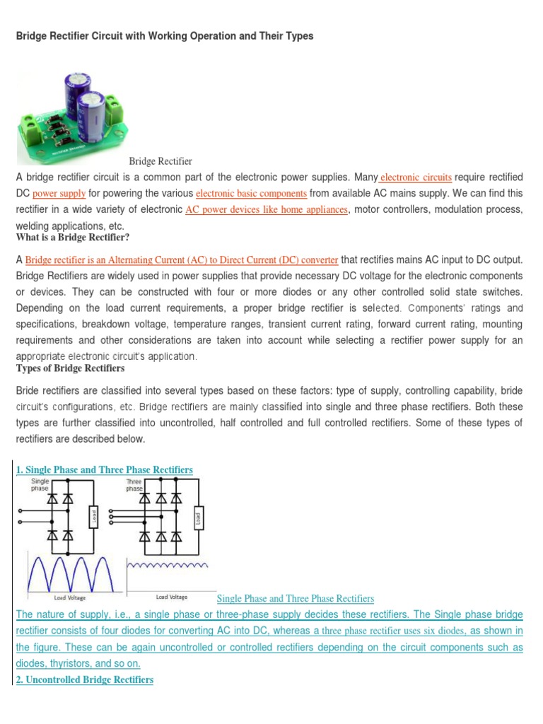 Electronic Circuits Power Supply Electronic Basic Components AC Power Devices Like Home ...