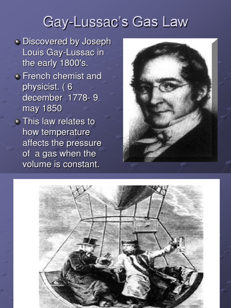 Gay-Lussac - S Gas Law | PDF
