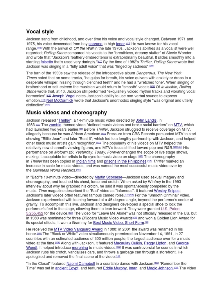 Vocal Style: Times Noted That On Some Tracks, "He Gulps For Breath, His ...