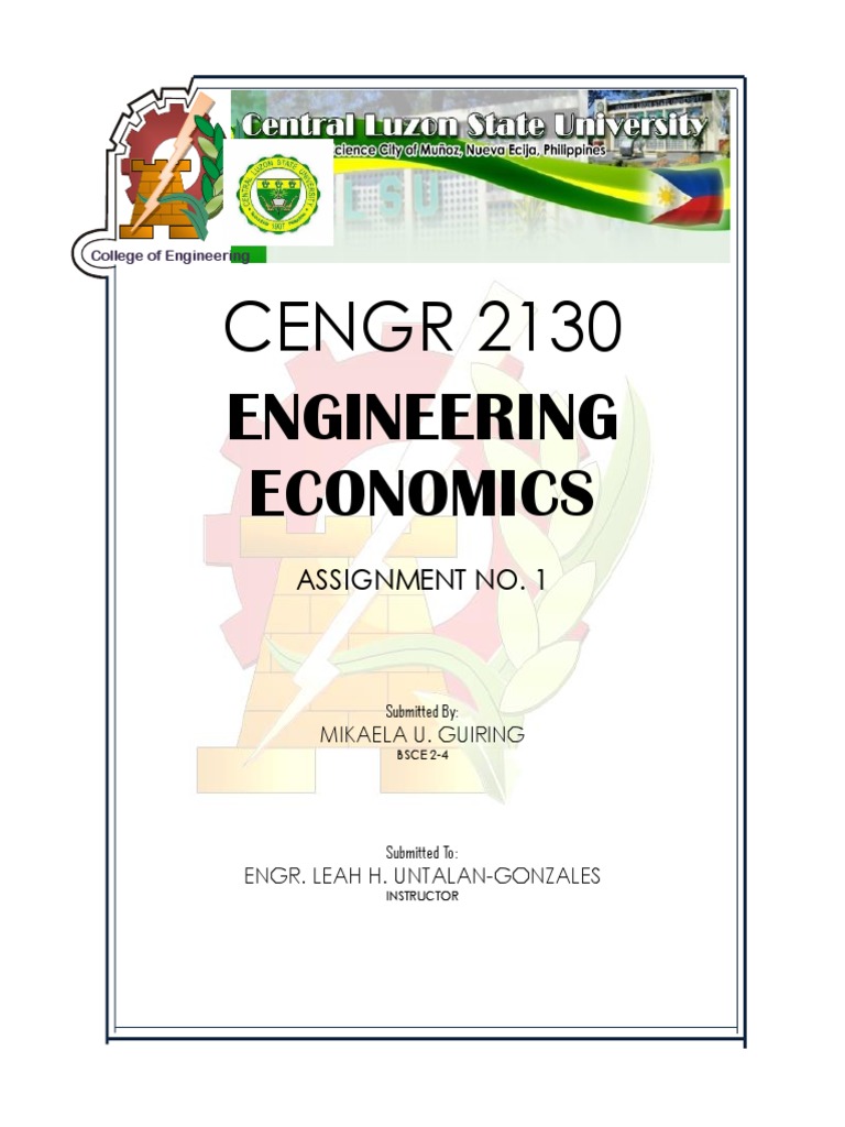 Engineering Economics Assignment | PDF