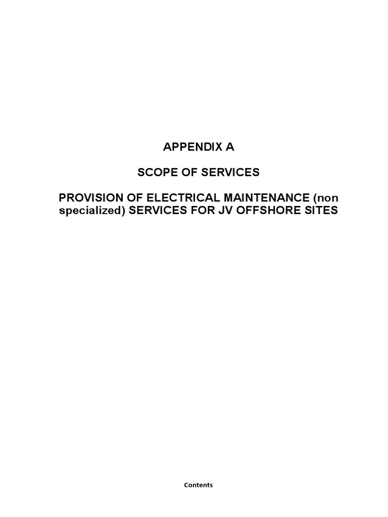 04 - Appendix A - Scope Service - EMS - Offshore - R2 | PDF ...