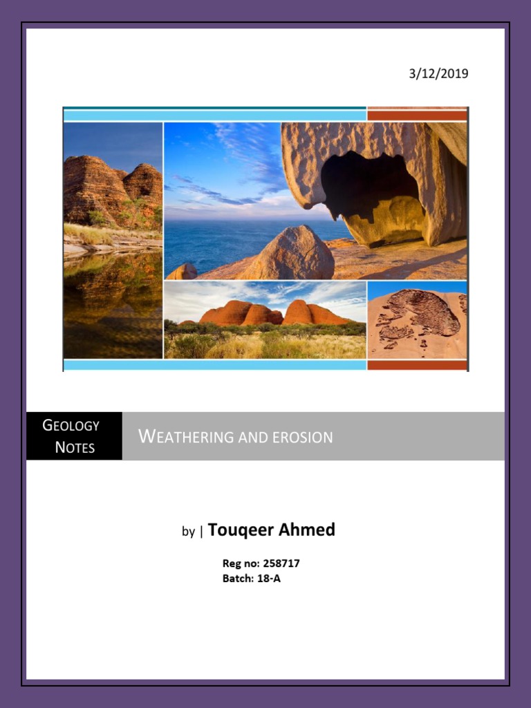 Introduction To Weathering | PDF | Weathering | Erosion