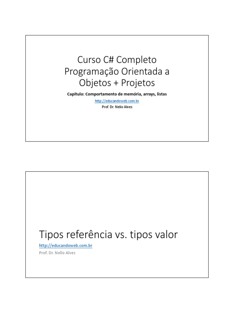 Programação Orientada A Objetos Com C# | PDF | C Sharp (linguagem de ...