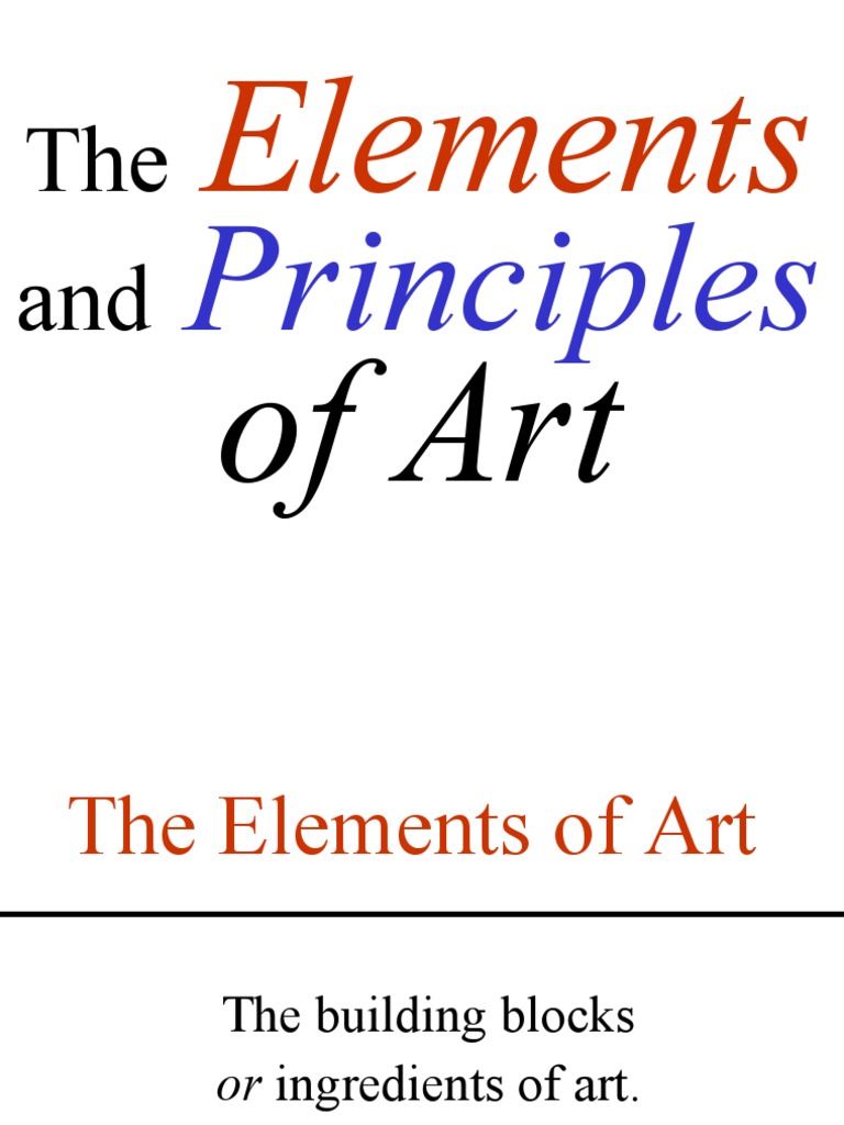 Elements and Principles of Art Explained | PDF | Printmaking | Shape