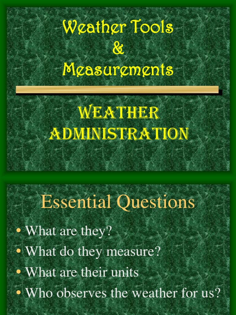 Essential Weather Instruments Guide | PDF | Weather | Radar