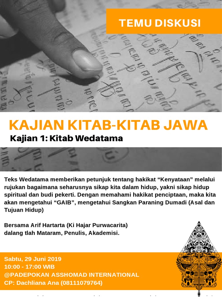 Kajian Kitab Wedatama: Spiritualitas Jawa | PDF | Agama & Spiritualitas