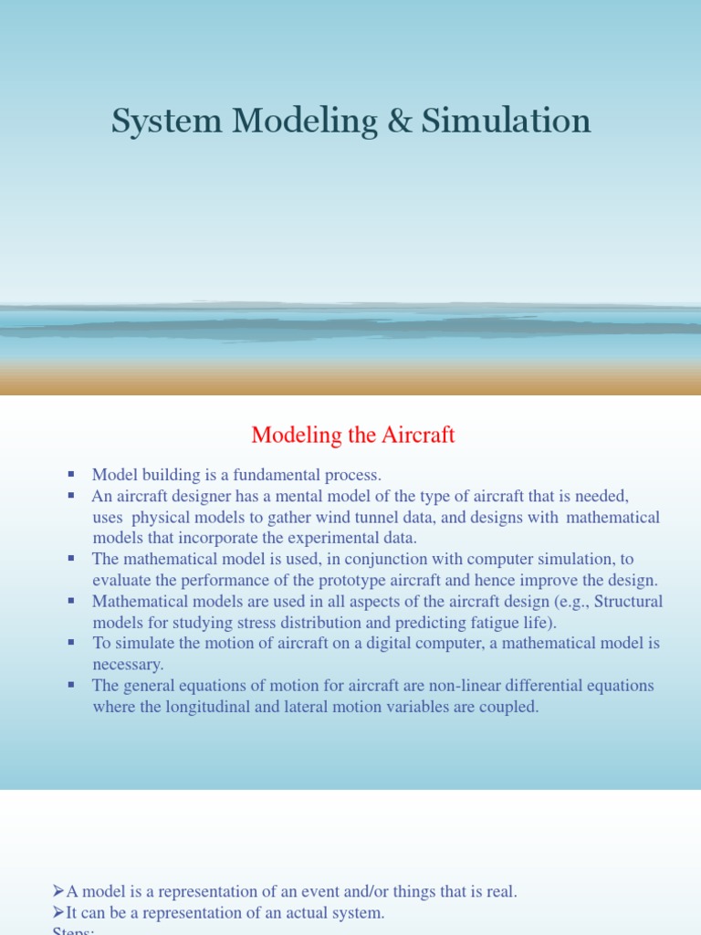 Aircraft Mathematical Model | PDF | Mathematical Model | Aerodynamics