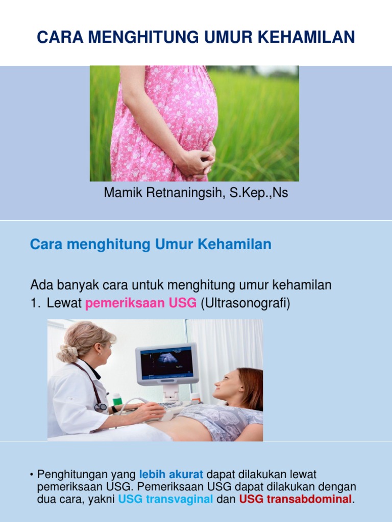 Menghitung Usia Kehamilan dengan Akurat | PDF | Kesehatan Holistik