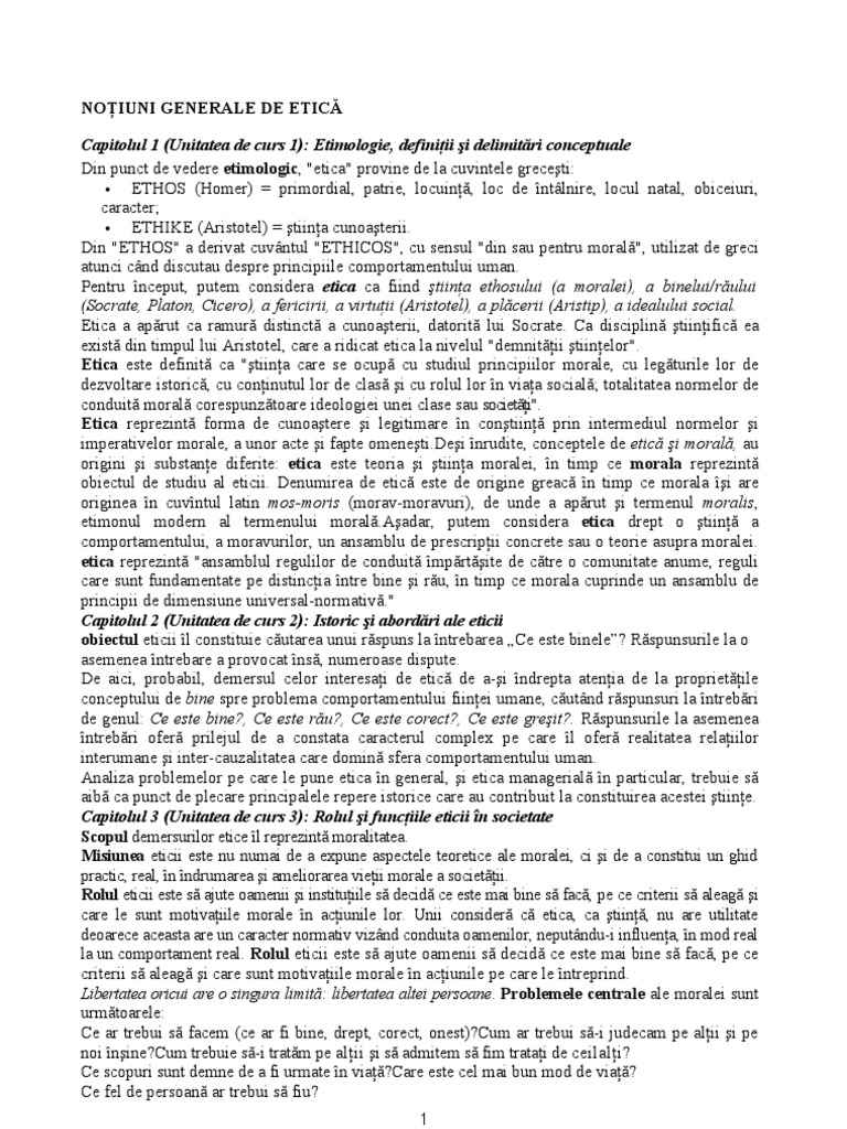 Etica Profesionala | PDF