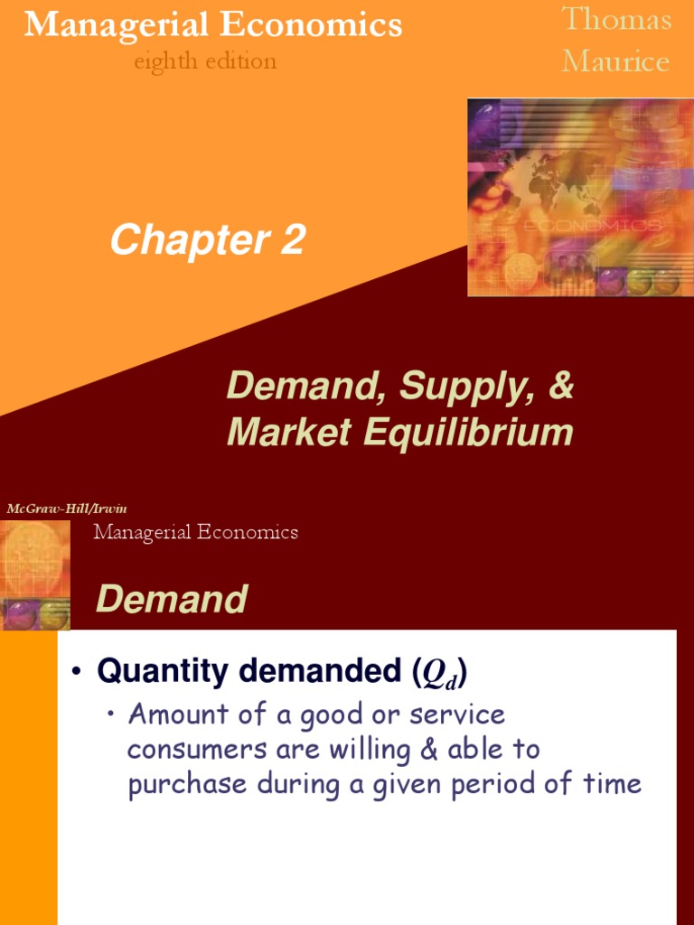 Demand, Supply, & Market Equilibrium: Eighth Edition | PDF | Demand Curve | Supply (Economics)