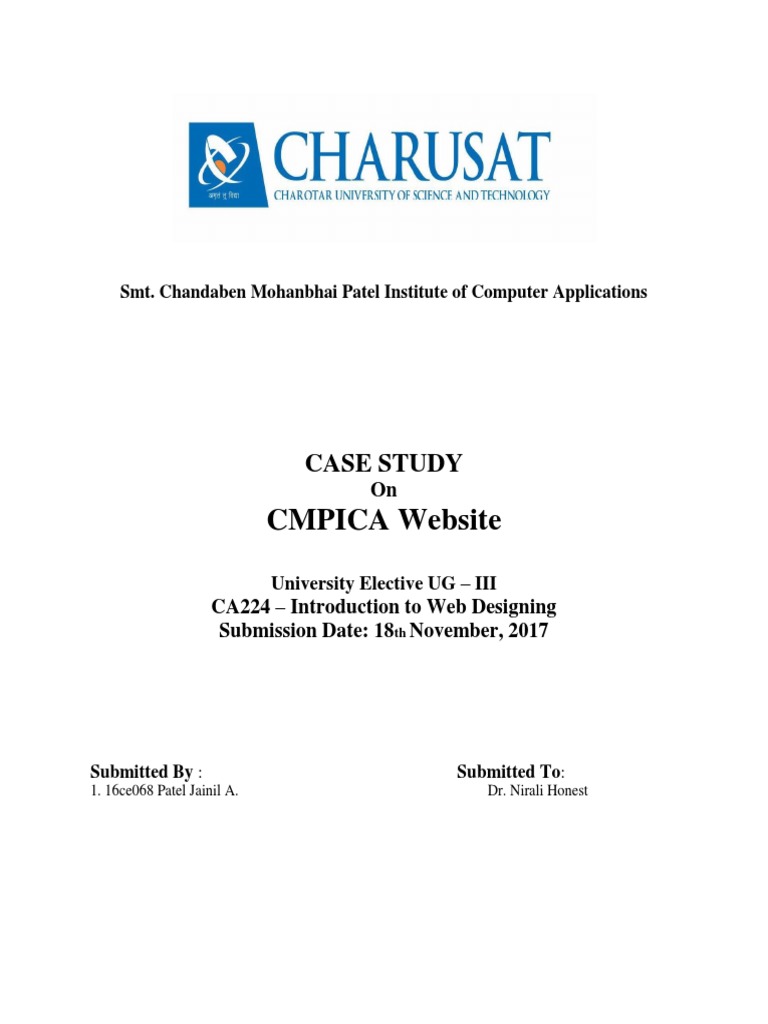 CMPICA Website: Case Study | PDF