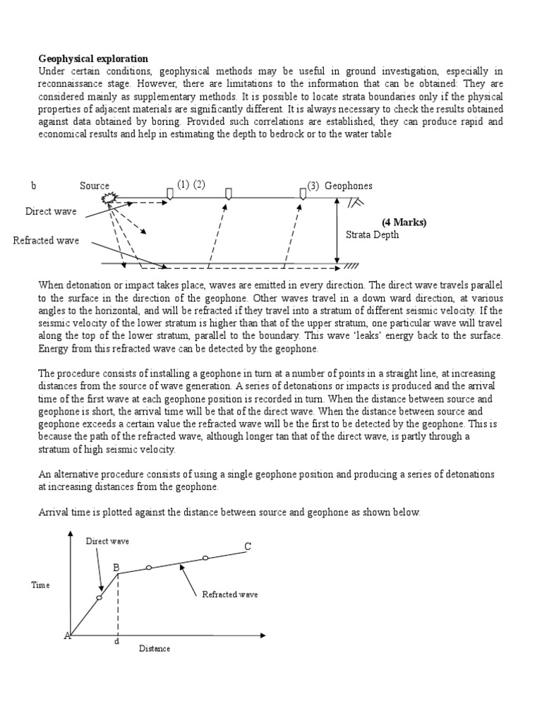 GEophysical Exploration | PDF | Reflection Seismology | Refraction