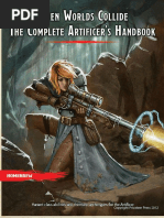 D&D 5E - Gunslinger Class | PDF | Ballistics | Projectile Weapons